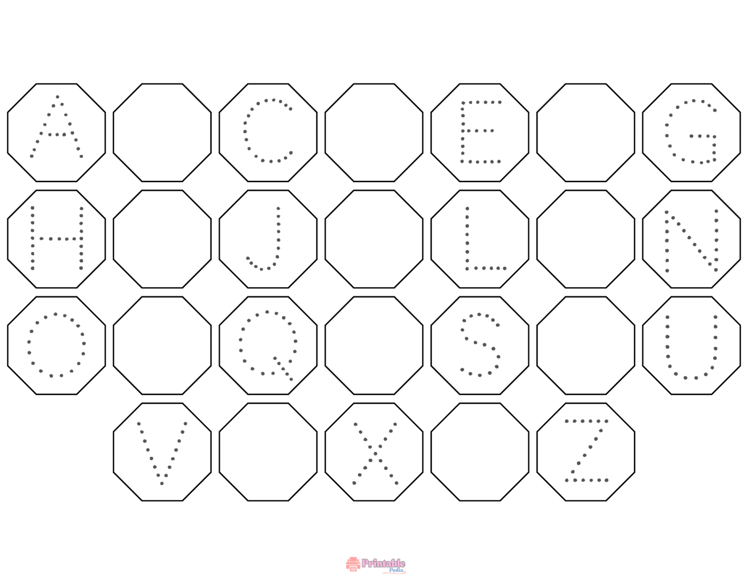 Printable Alphabet Tracing Worksheets: Free PDF Download (Uppercase ...
