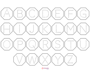 Printable Alphabet Tracing Worksheets: Free PDF Download (Uppercase ...
