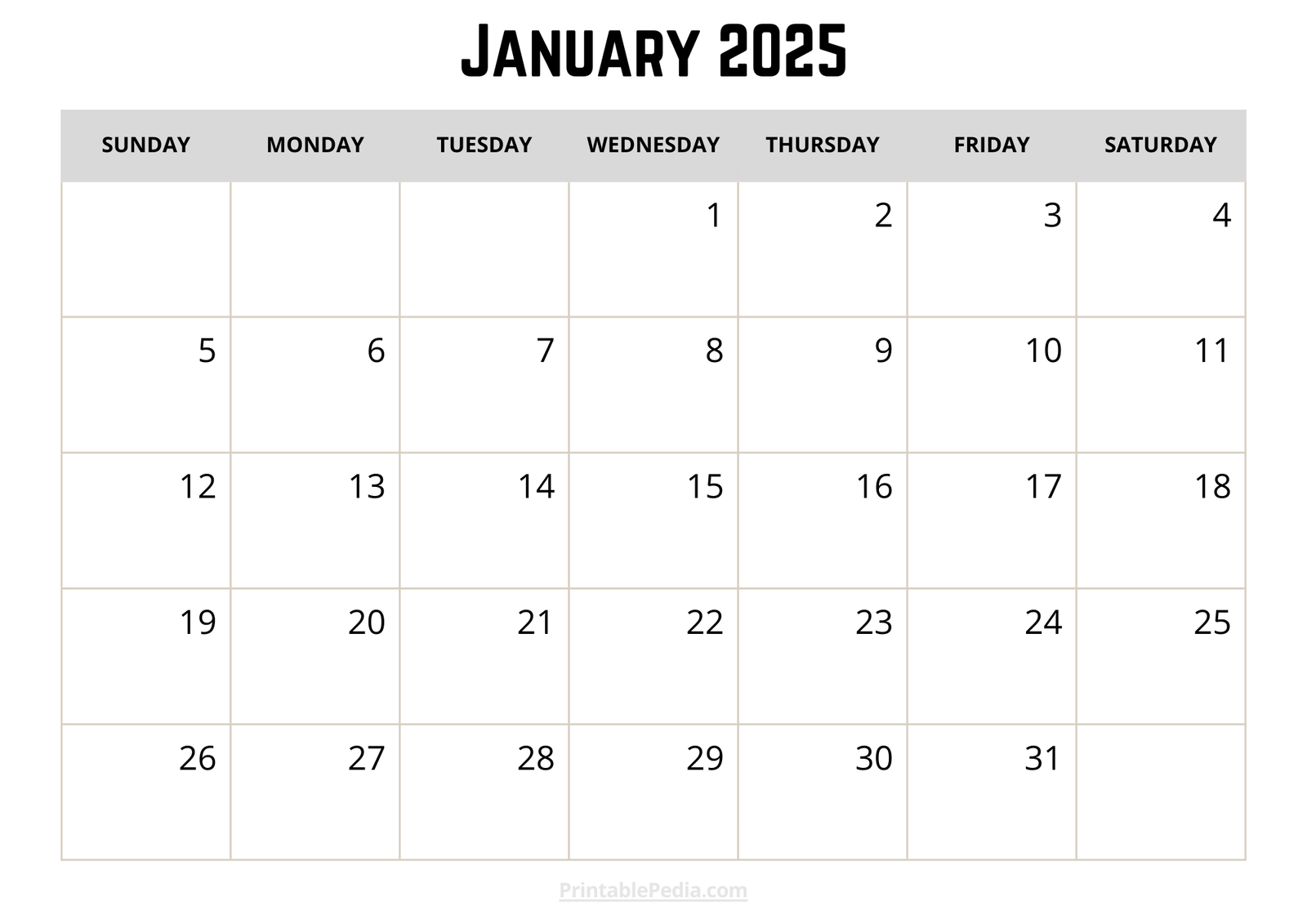 Calendars - Printable Pedia